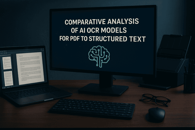 Comparative Analysis of AI OCR Models for PDF to Structured Text ...