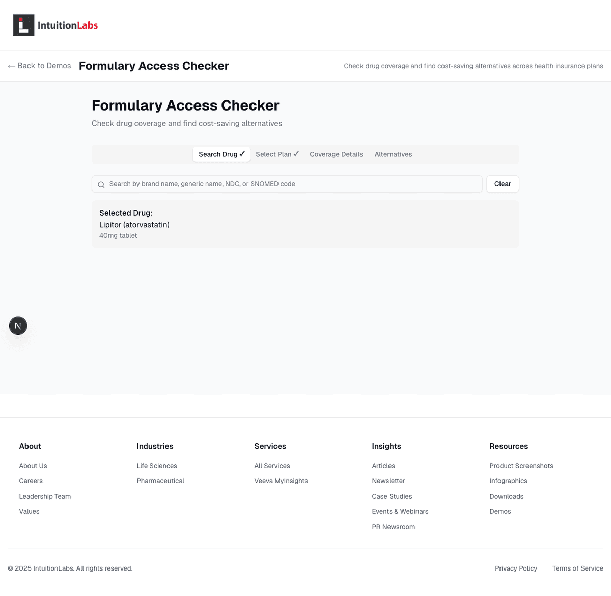Formulary Access Checker | Healthcare Insurance Coverage Tool
