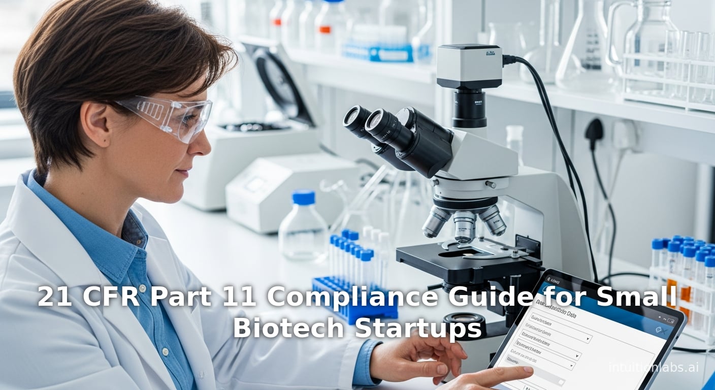 21 CFR Part 11 Compliance Guide for Small Biotech Startups | IntuitionLabs