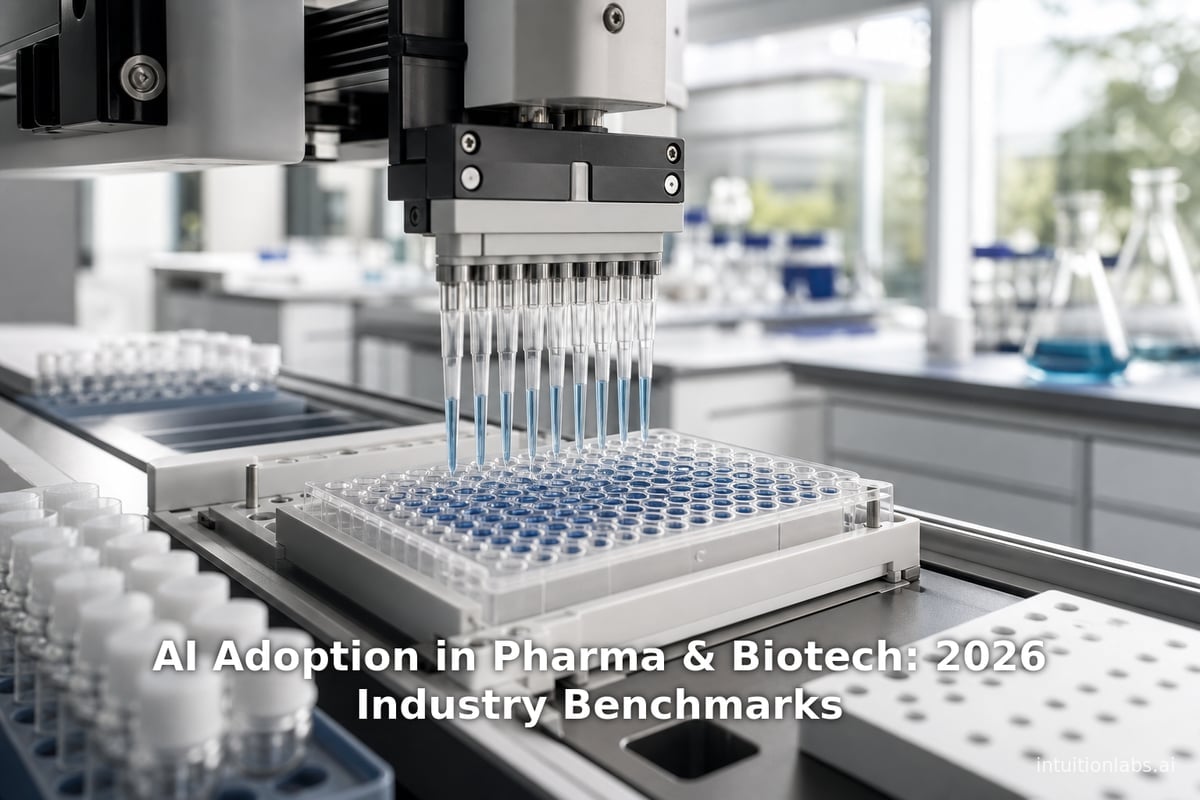 AI Adoption in Pharma & Biotech: 2026 Industry Benchmarks | IntuitionLabs