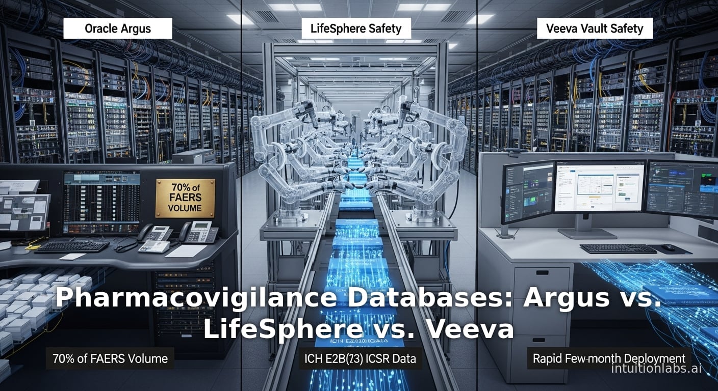 Pharmacovigilance Databases: Argus vs. LifeSphere vs. Veeva | IntuitionLabs