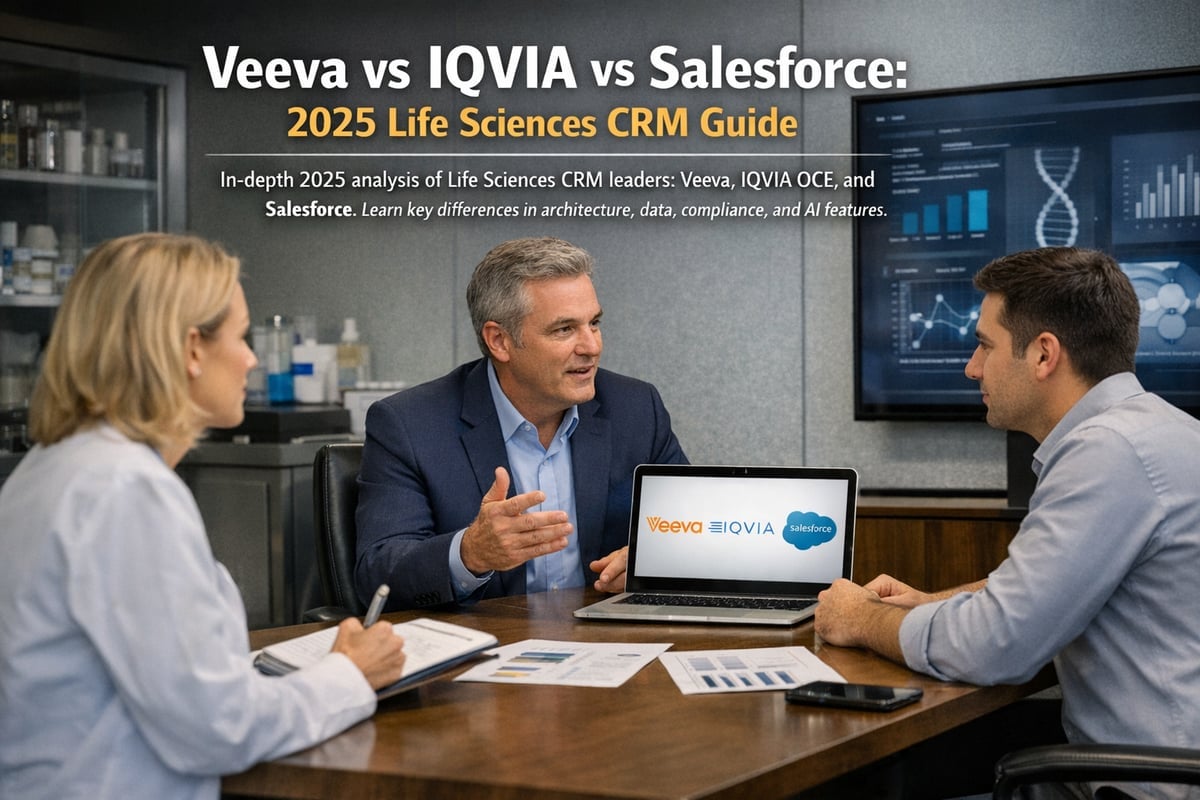 Veeva vs IQVIA vs Salesforce: 2025 Life Sciences CRM Guide | IntuitionLabs